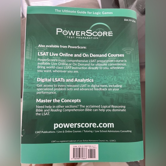 Other | Powerscore Lsat Book 221 Logic Games Bible | Poshmark
